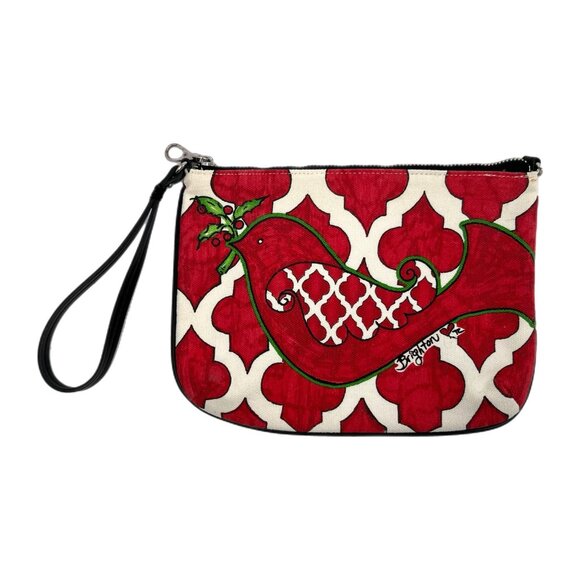 Brighton | Bags | Brighton Red White Love Dove Pouch Wristlet Chic ...